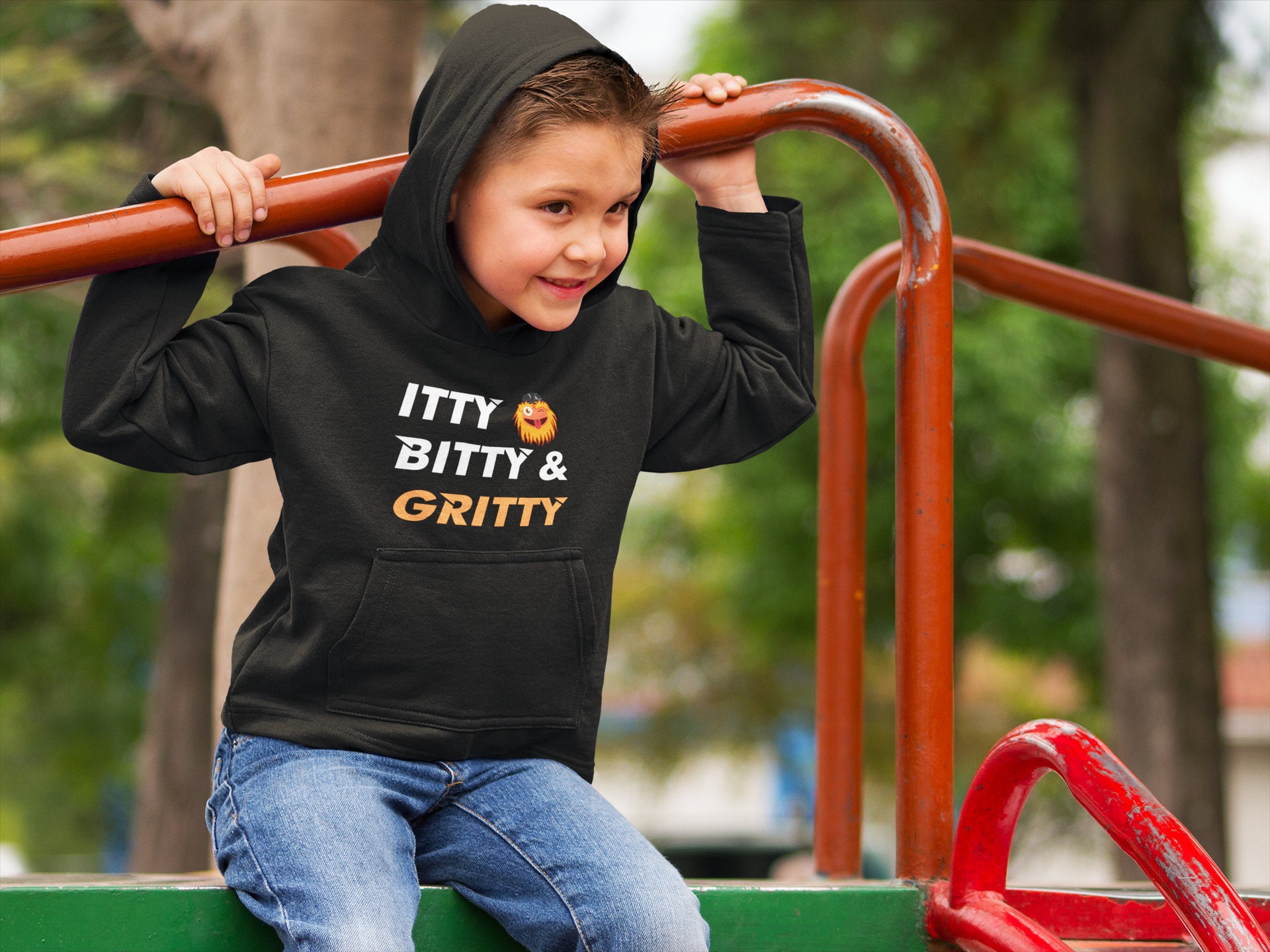 Itty Bitty and Gritty Toddler and Youth Hoodies - Love City Shirts - Etsy