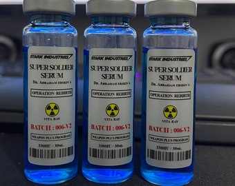 Stark Industries Captain America Super Soldier Serum Auto - Etsy