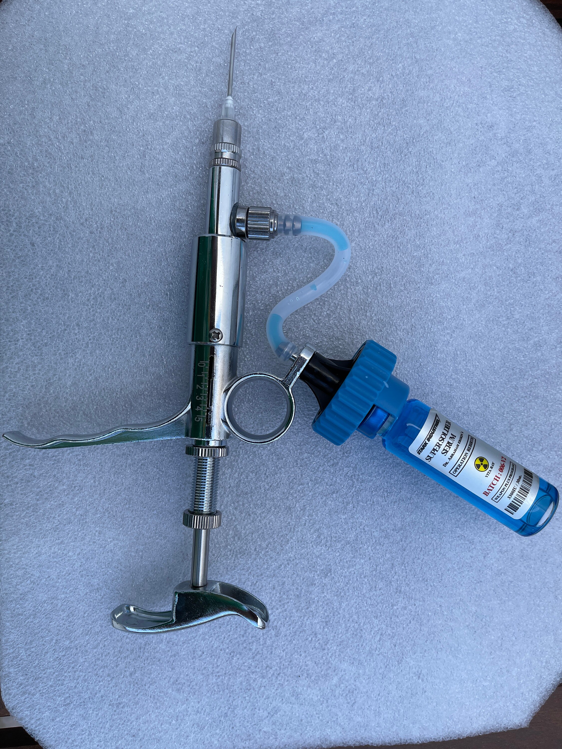 Serum or Virus Injector. Metal Syringe - Etsy UK