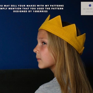Fabric Crown Sewing Pattern With Photo Instructions 16 Sizes - Etsy