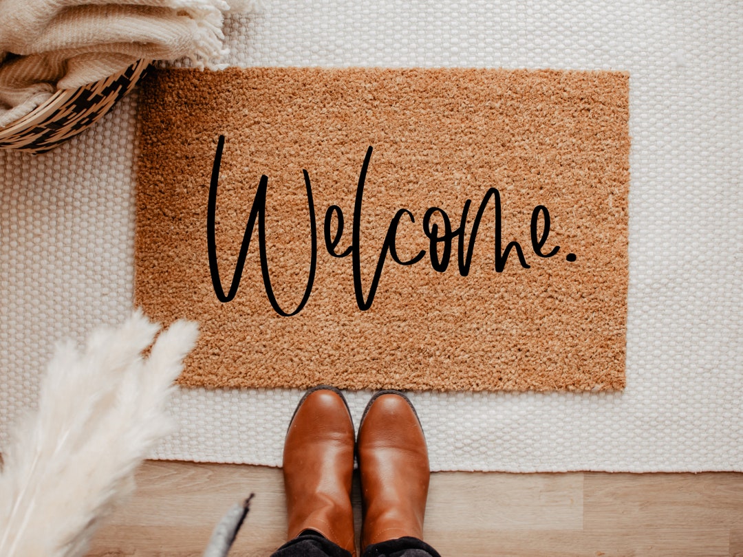 Welkom SVG Welkomstbord SVG Deurmat SVG svg bestanden voor - Etsy België