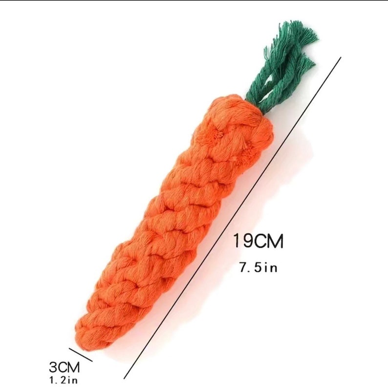 Rope Carrot Dog Toy Rope Dog Toy Easter Toy for Dog Carrot Toy for Dog ...