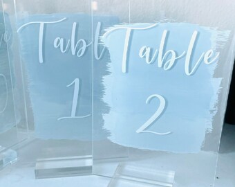 Pink Acrylic Table Numbers - Etsy