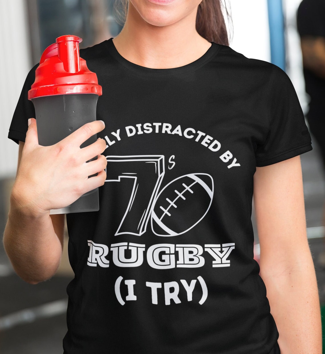 Rugby 7's Tee Shirt, Distracted by Rugby Tee Shirt, 7's Rugby Lovers ...