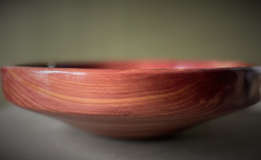 Wood Bowl Red Juniper Handmade - Etsy
