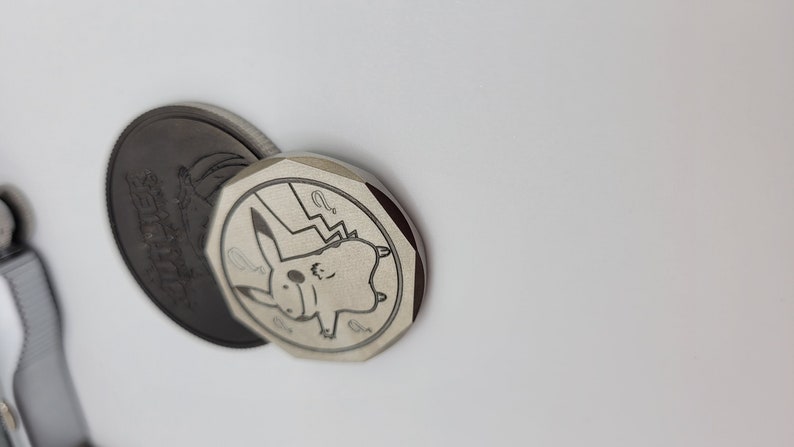 Ditto Sus Pikachu Pokemon Flip Coin - Etsy