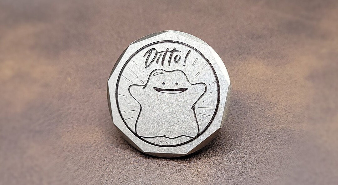Ditto Sus Pikachu Pokemon Flip Coin - Etsy