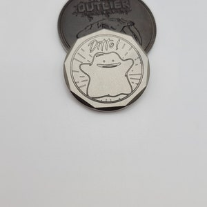 Ditto Sus Pikachu Pokemon Flip Coin - Etsy