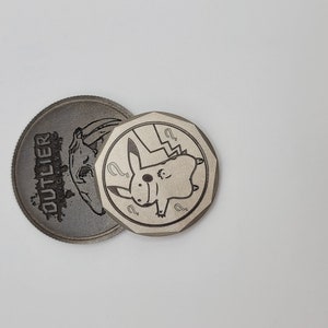 Ditto Sus Pikachu Pokemon Flip Coin - Etsy