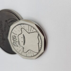 Ditto Sus Pikachu Pokemon Flip Coin - Etsy