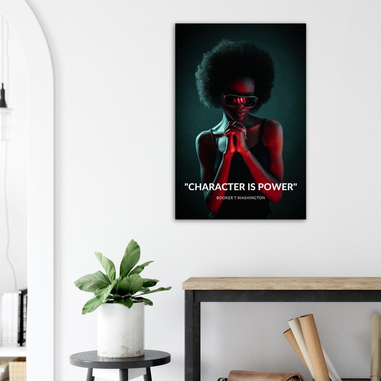 Character is Power Motivational Poster Wall Art Inspirational Quotes ...