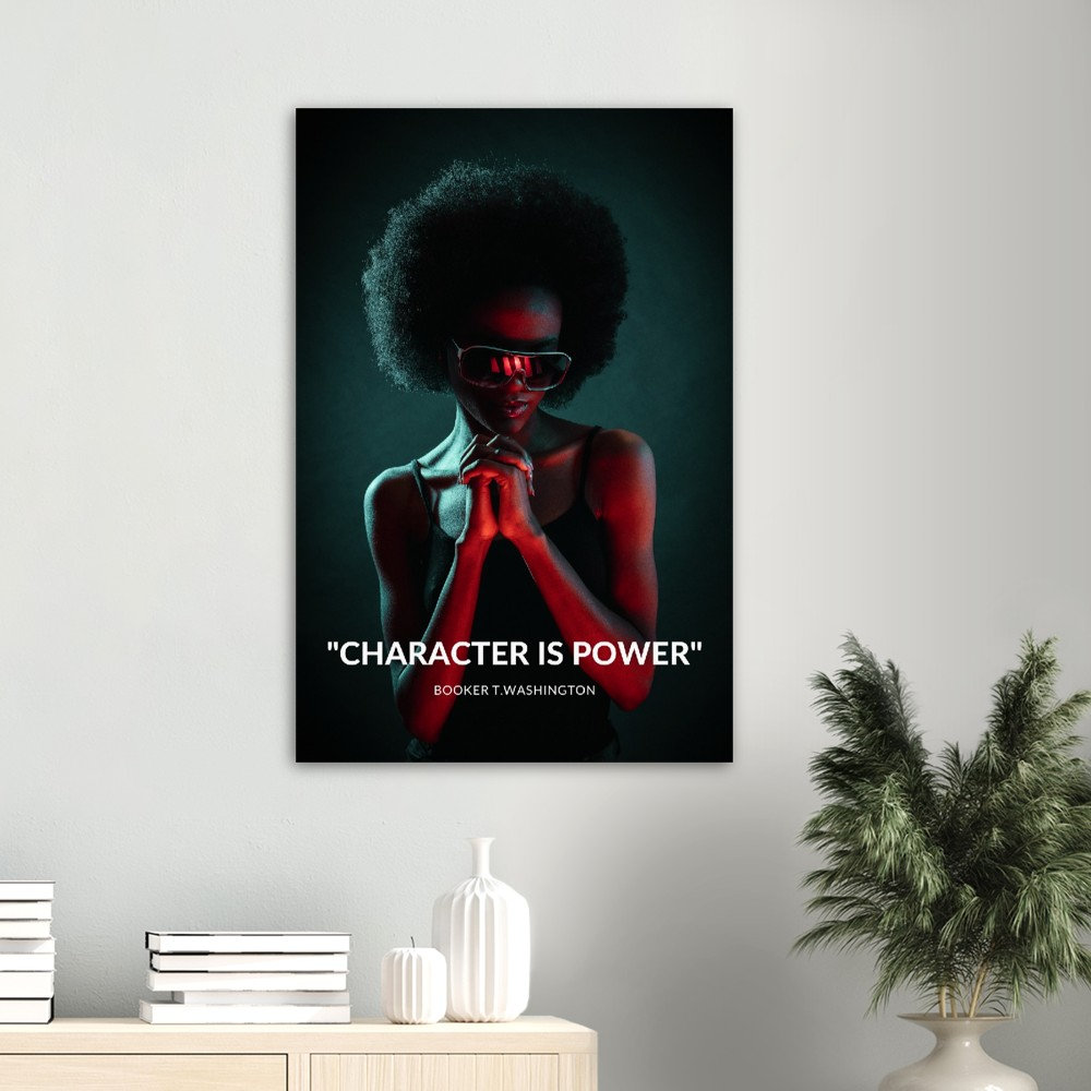 Character is Power Motivational Poster Wall Art Inspirational Quotes ...
