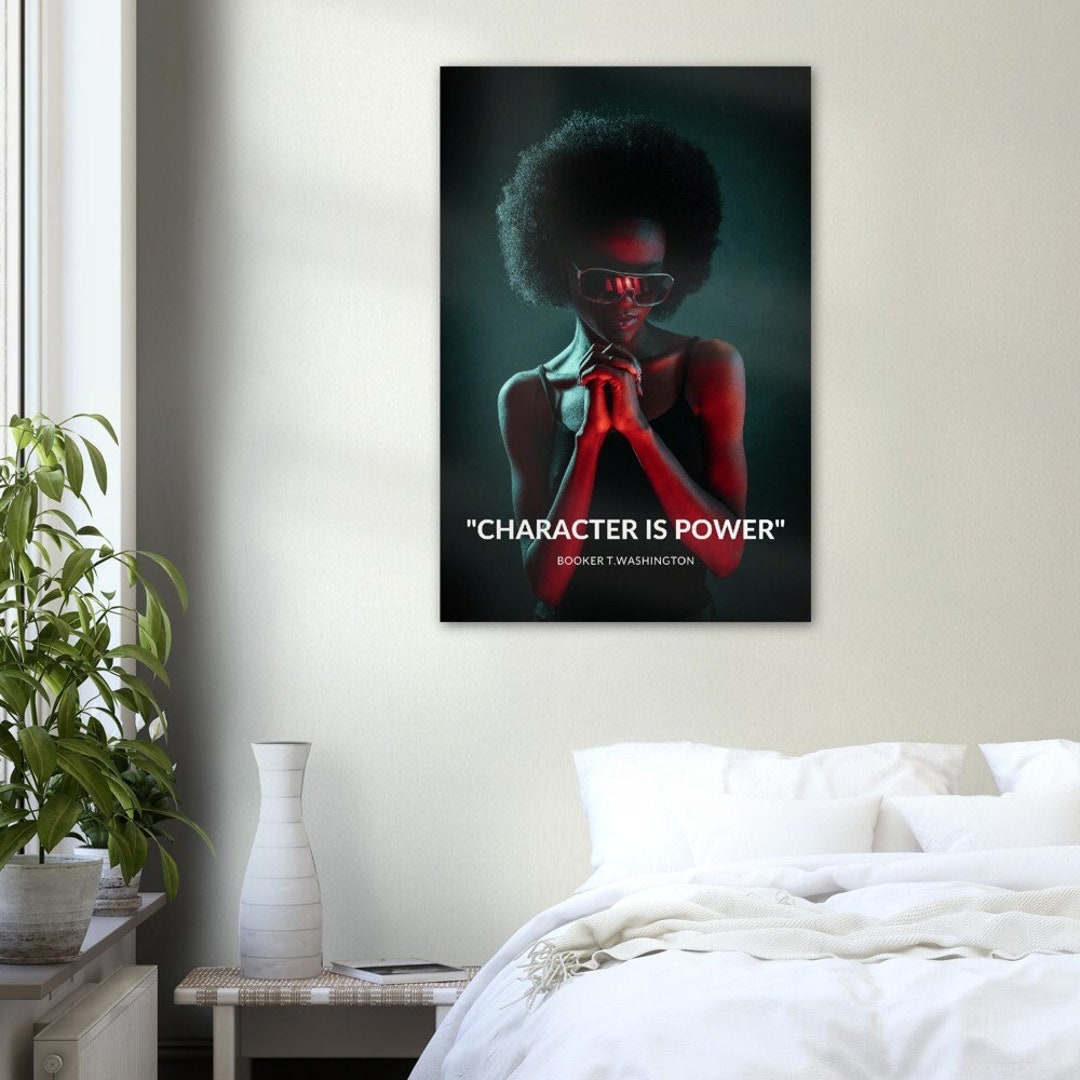 Character is Power Motivational Poster Wall Art Inspirational Quotes ...