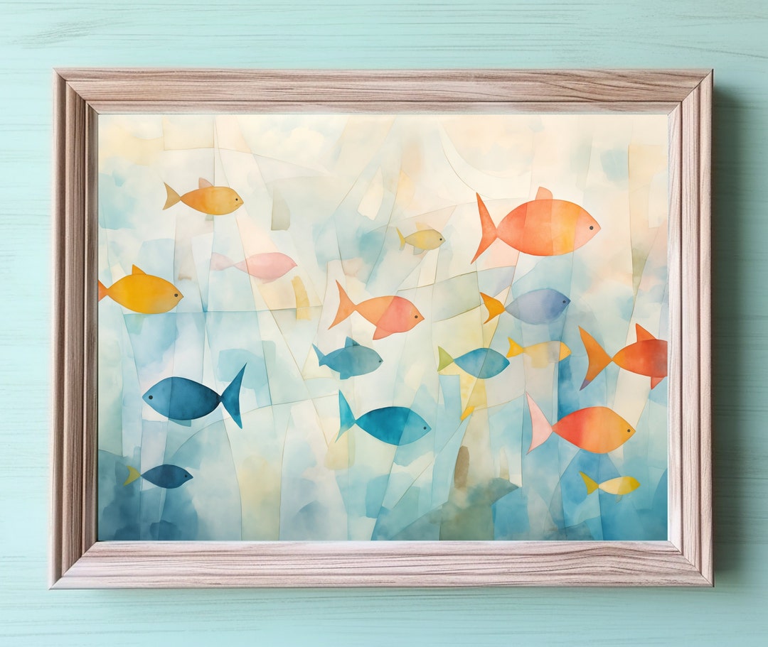 Printable Wall Art, Fish Art Print Downloadable Print, Fish Prints ...