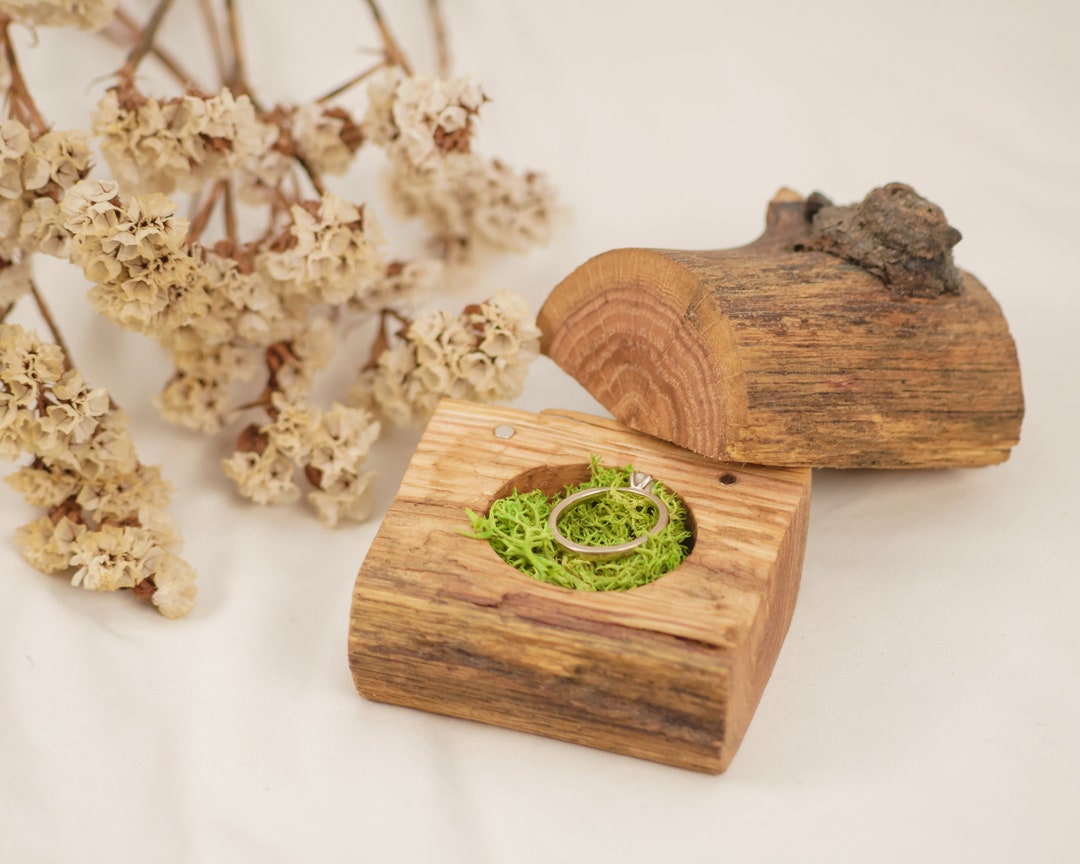 Rustic Proposal Ring Box, Ring Bearer Box, Custom Ring Box, Wooden ...