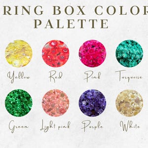 Meaningful Wildflower Ring Box, Epoxy Original Ring Case, Floral ...