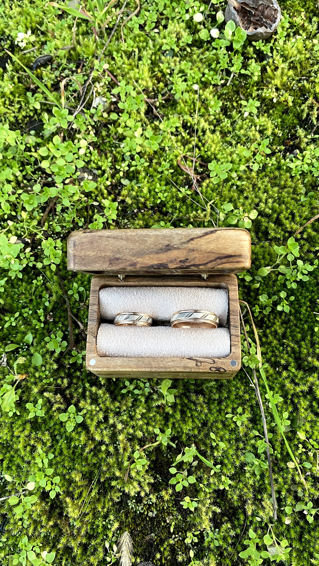 Rustic Wedding Ring Holder, Handmade Ring Box, Custom Ring Box ...