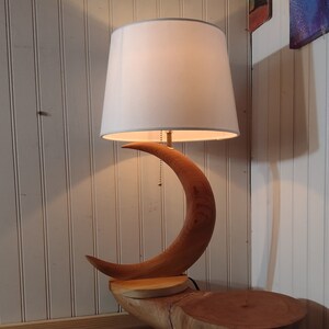 Mystical Moon Table Lamp, Wood Desk Lamp Night Light - Etsy