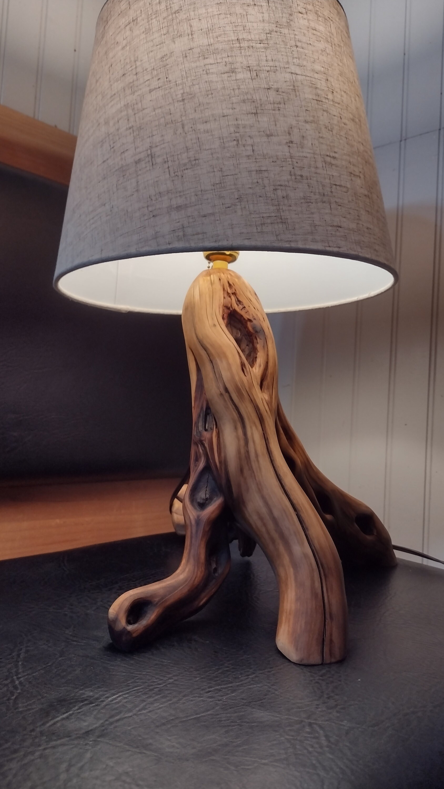 Extremely Rare, One of a Kind! Rustic Tree Branch Table Lamp for ...