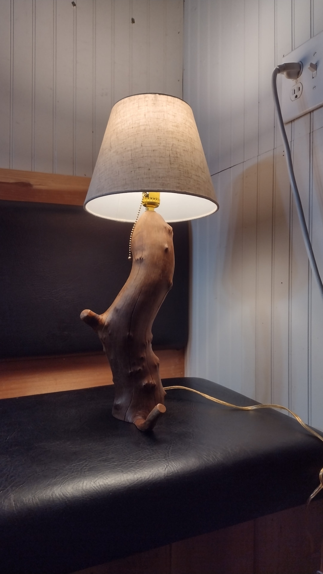 Beautiful Log Lamp, Rustic Tree Branch Table Lamp - Etsy
