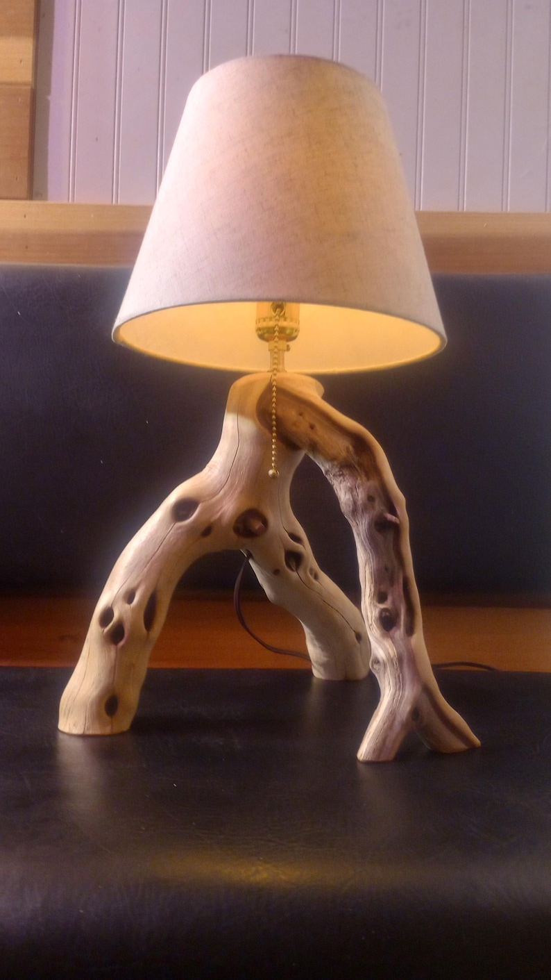 Lamp From a Tree Branch! Driftwood Table Lamp for Living Room, Bedroom ...
