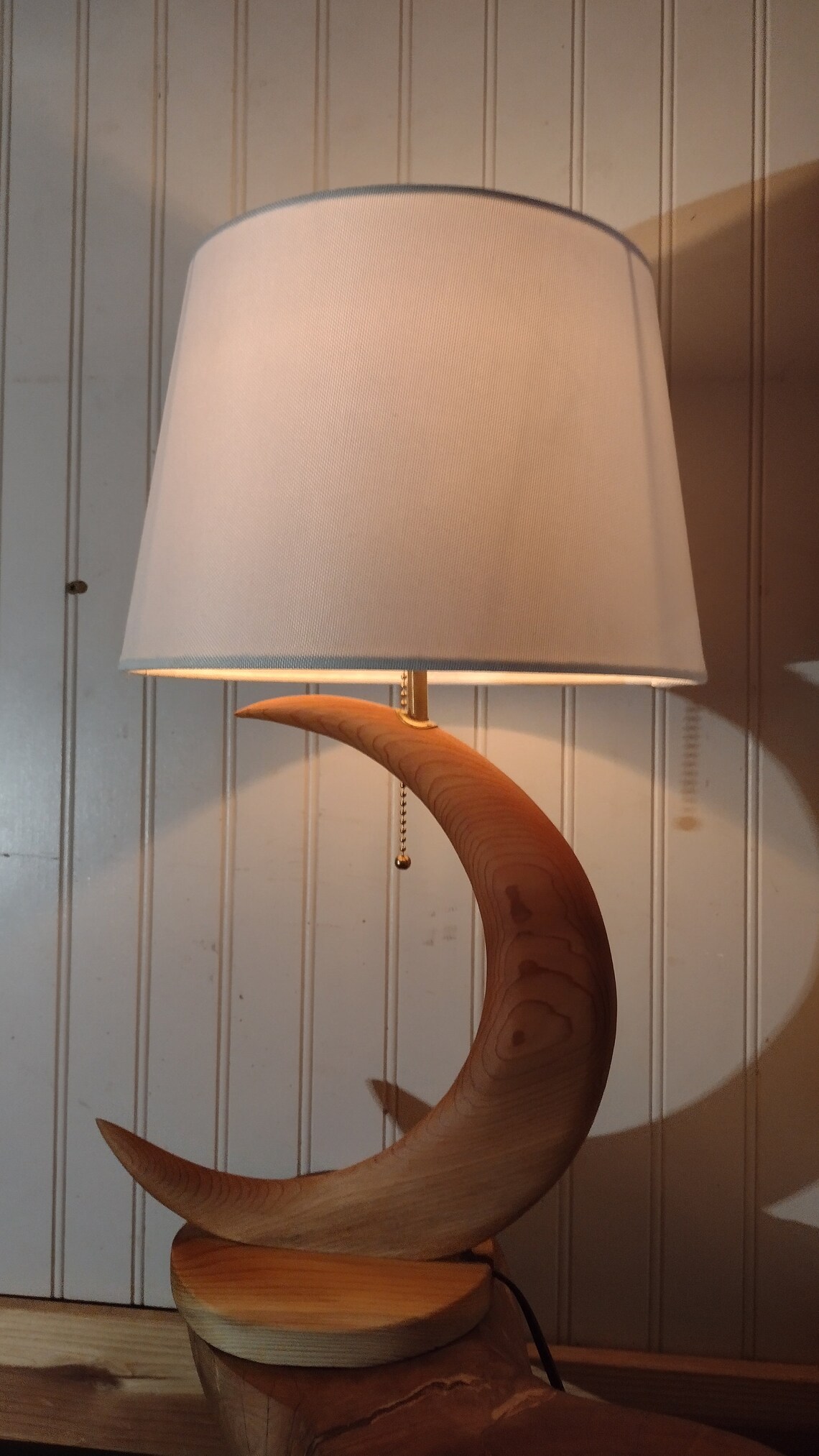 Mystical Moon Table Lamp, Wood Desk Lamp Night Light - Etsy