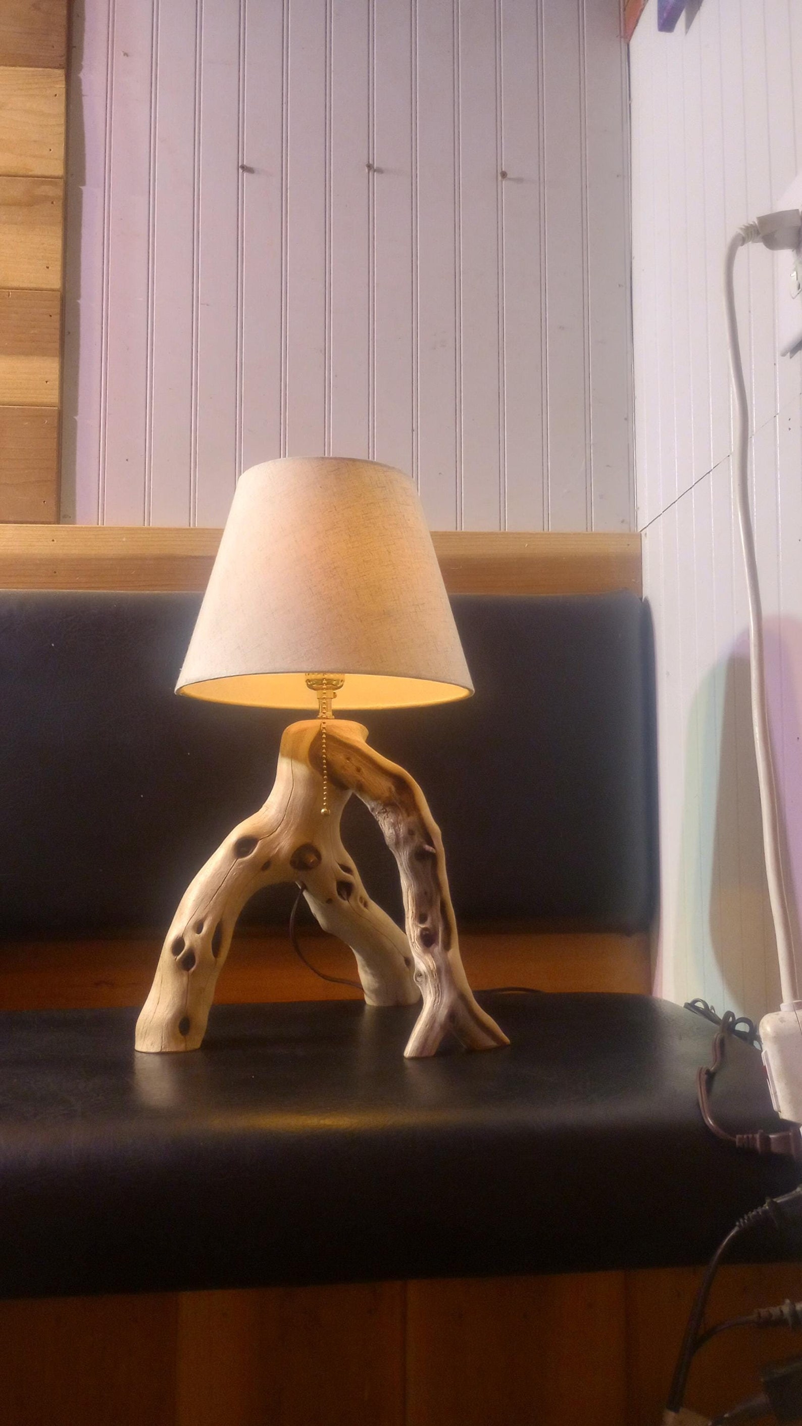 Lamp From a Tree Branch! Driftwood Table Lamp for Living Room, Bedroom ...