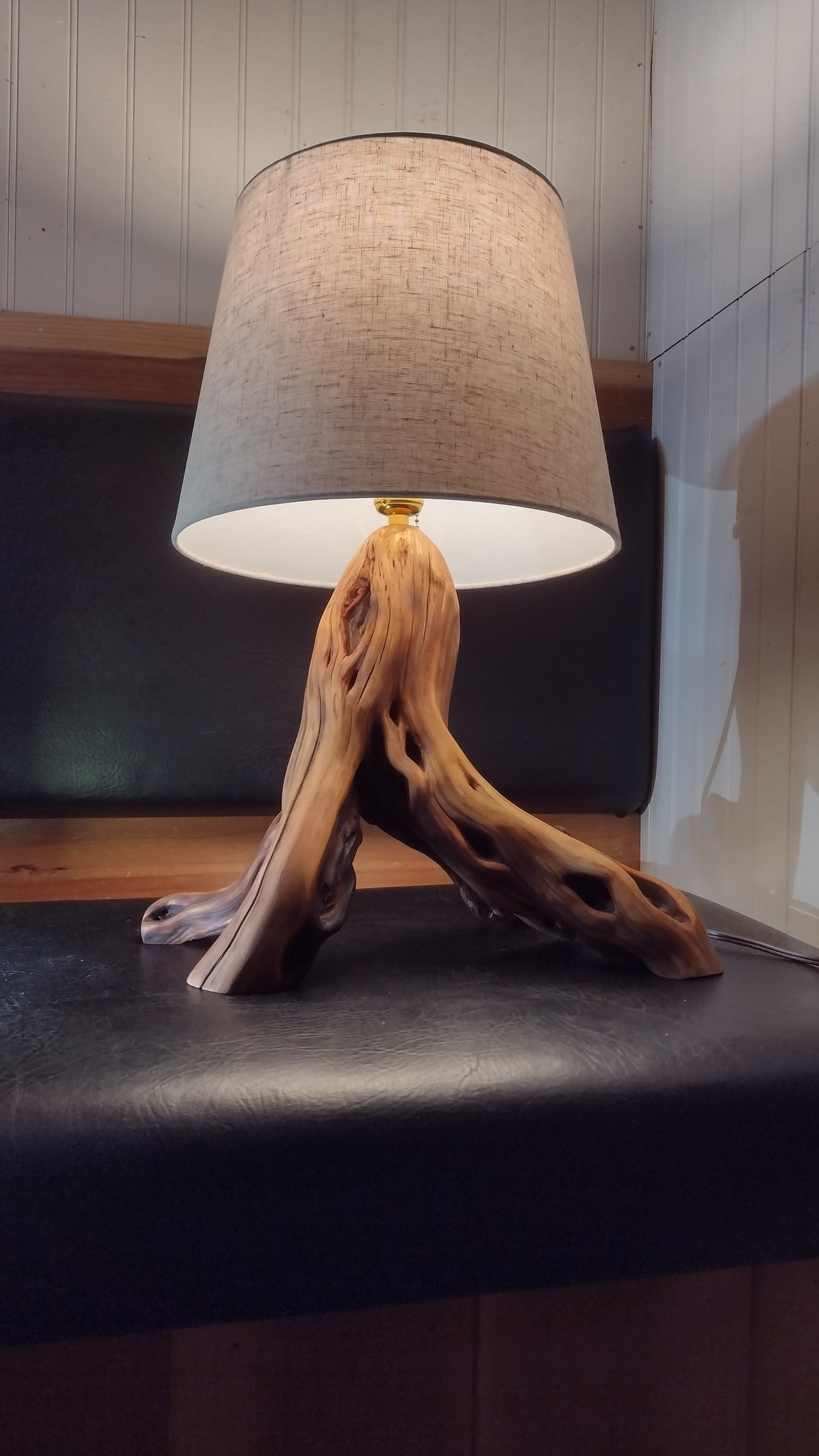 Extremely Rare, One of a Kind! Rustic Tree Branch Table Lamp for ...