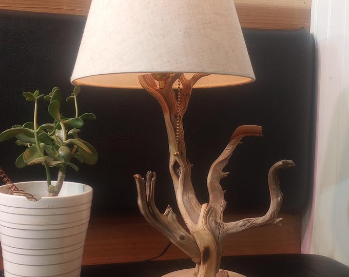 Wooden Table Lamp, Desk Lamp, Made From a Real Tree Branch! - Etsy