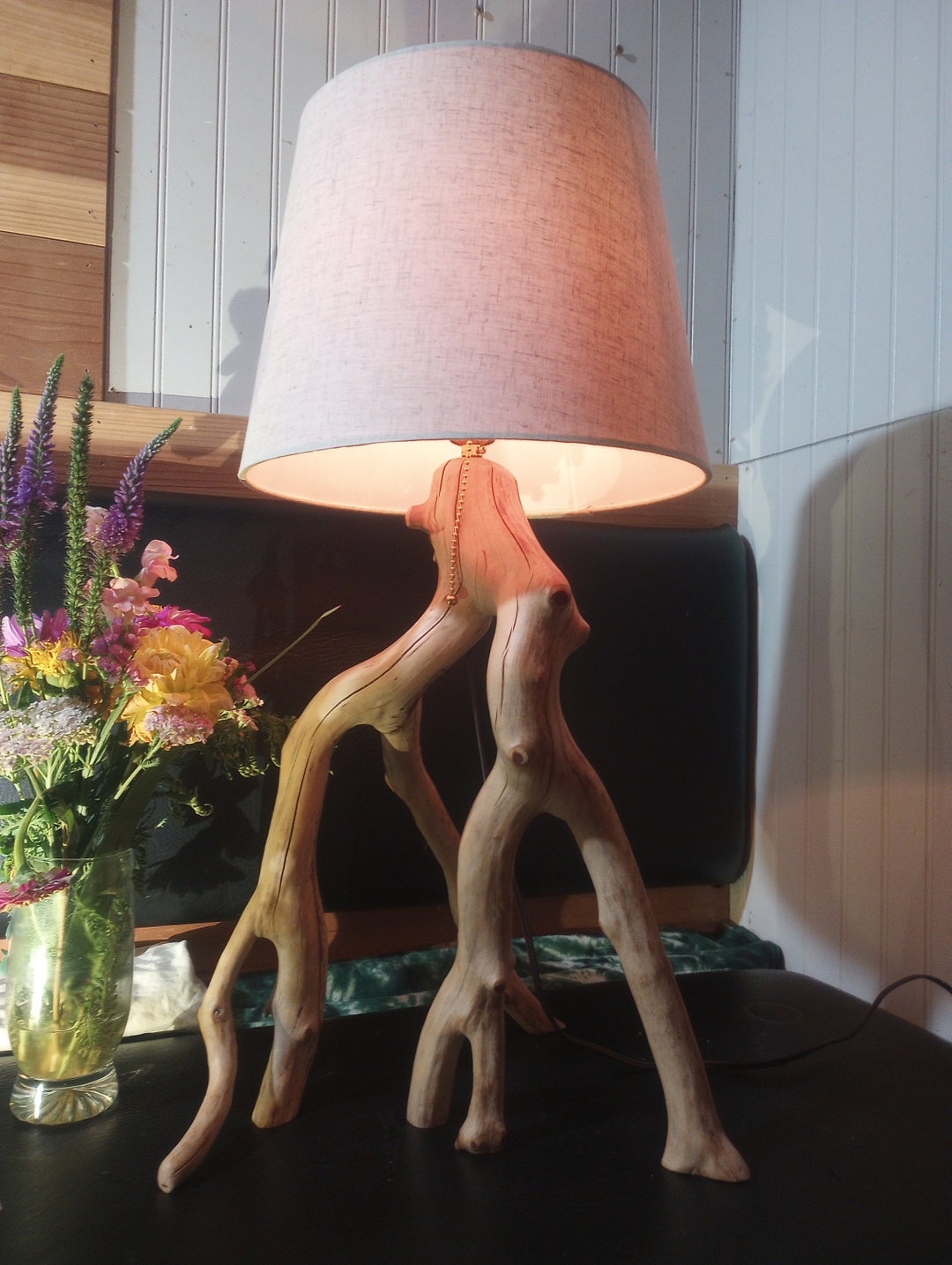 Tree Branch Table Lamp, Rustic Desk Lamp - Etsy