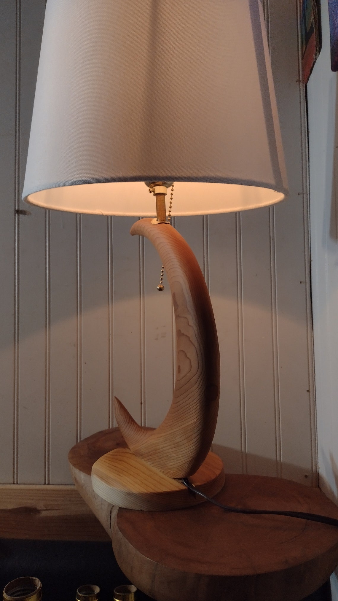 Mystical Moon Table Lamp, Wood Desk Lamp Night Light - Etsy