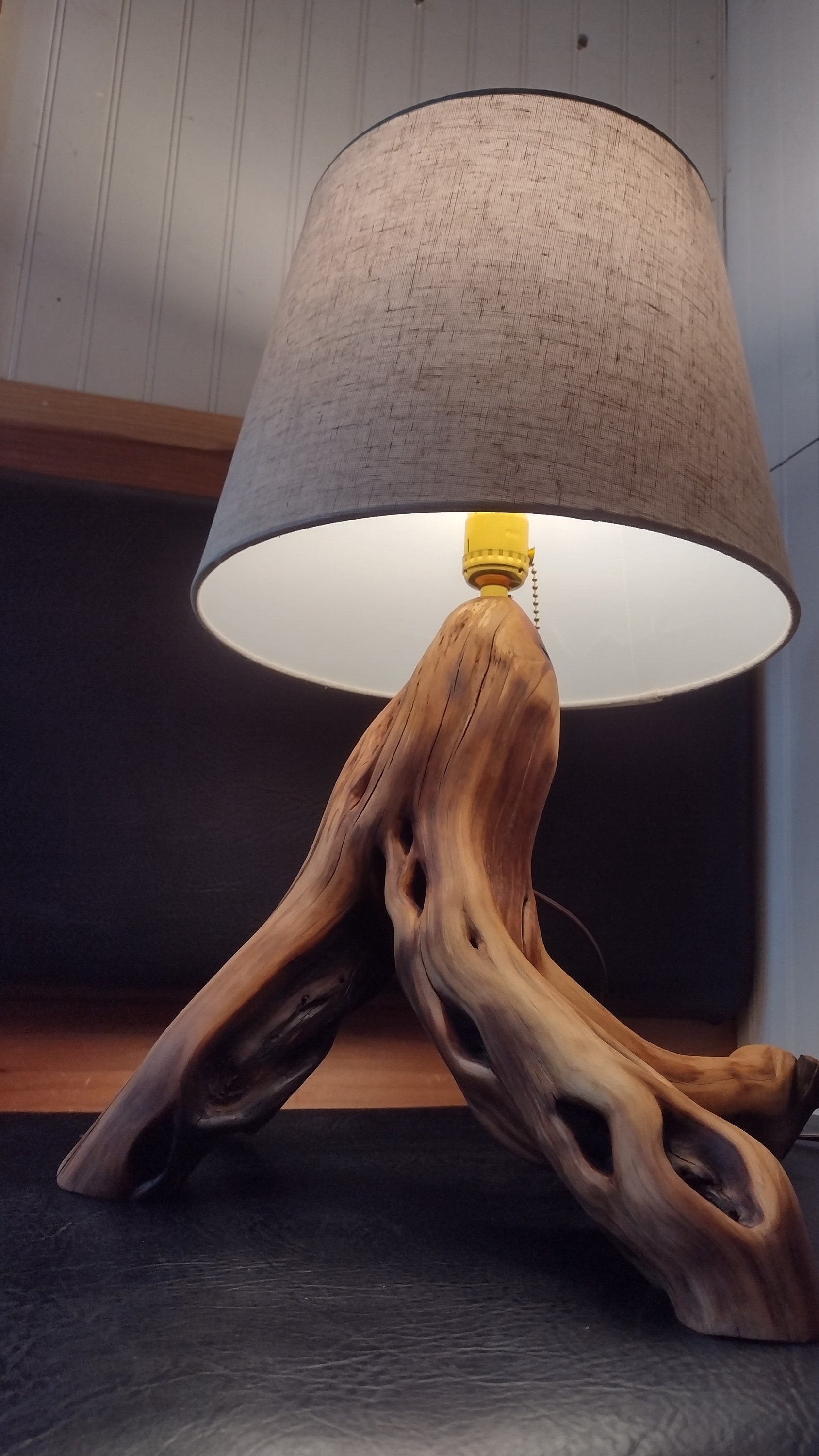 Extremely Rare, One of a Kind! Rustic Tree Branch Table Lamp for ...