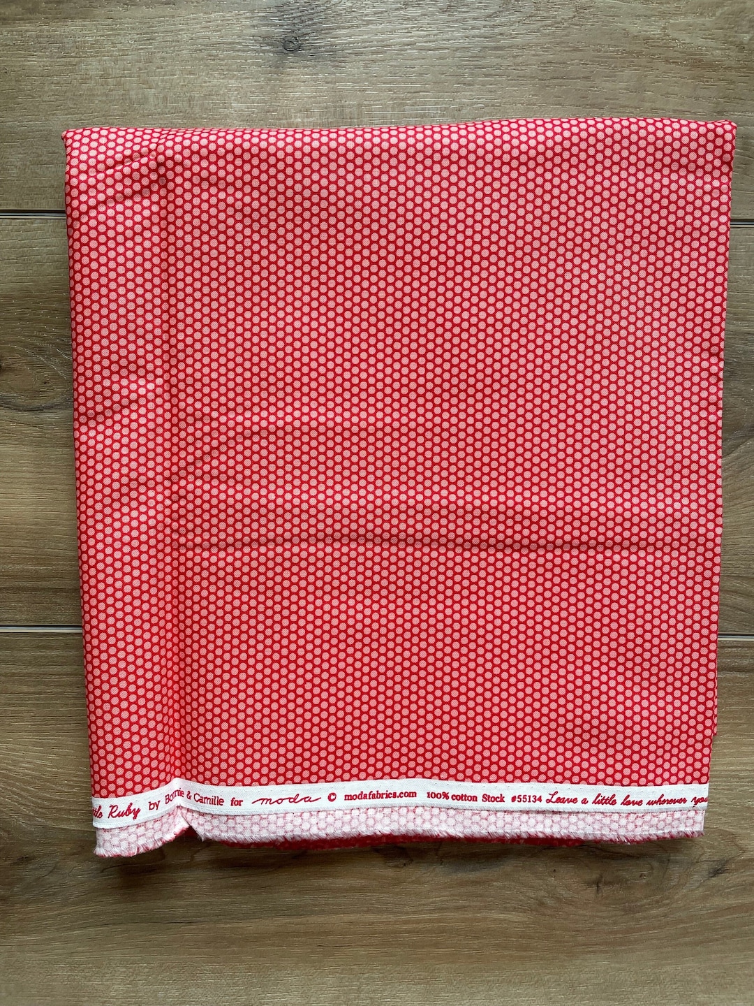 Little Ruby by Bonnie and Camille for Moda Yardage Red Dots Pattern ...
