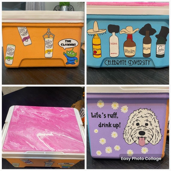 Painted Cooler Quotes Coolers By Megan