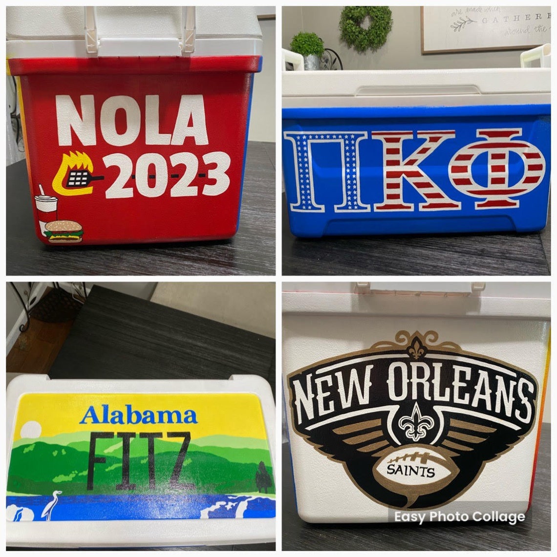 Painted Coolers - Etsy