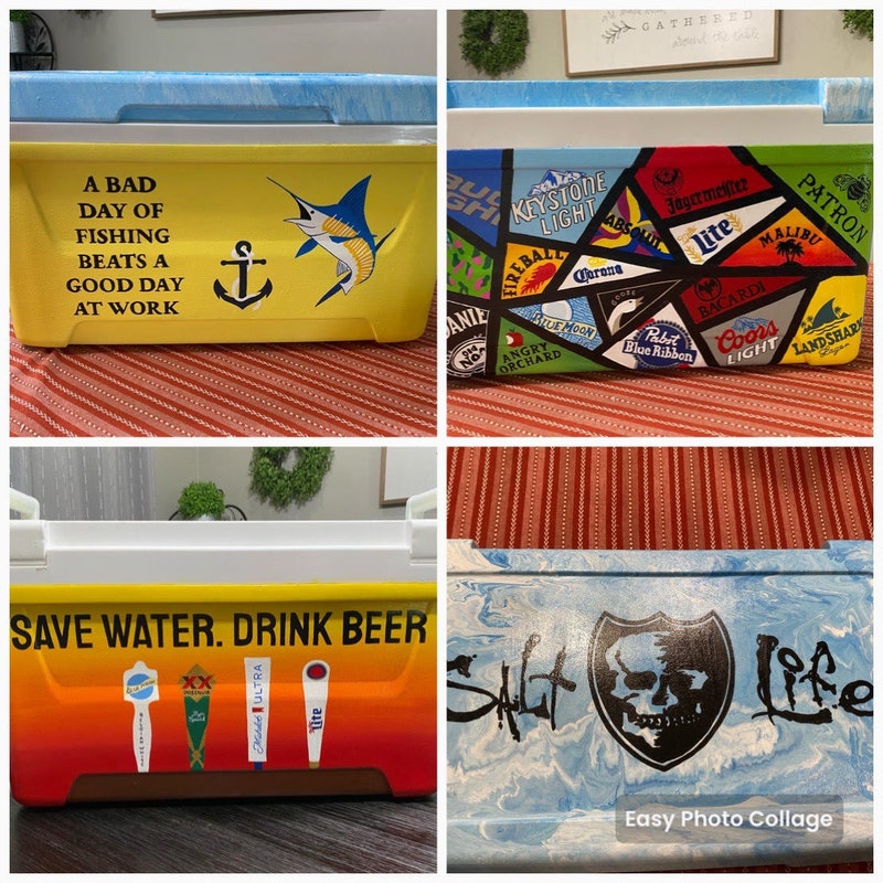 Painted Cooler - Etsy