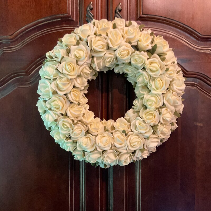 Rose Wreath - Etsy