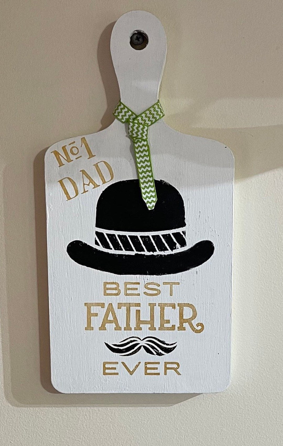 Best Father Ever Sign - Wall Hanging - Etsy