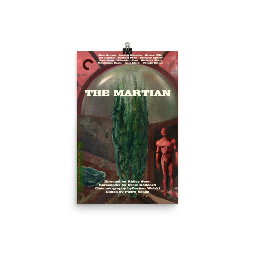 The Martian Fake Criterion Poster - Etsy