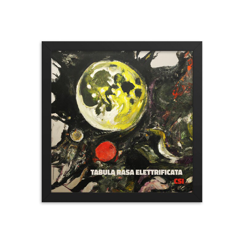 Tabula Rasa Elettrificata by CSI Framed Poster - Etsy