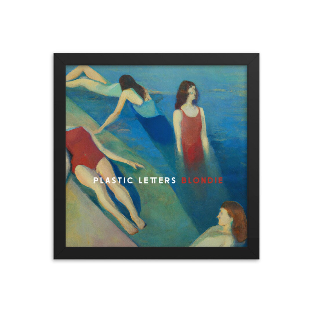 Plastic Letters by Blondie Framed Poster - Etsy