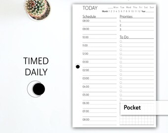 Printable Daily to Do Planner Insert Day on One Page - Etsy