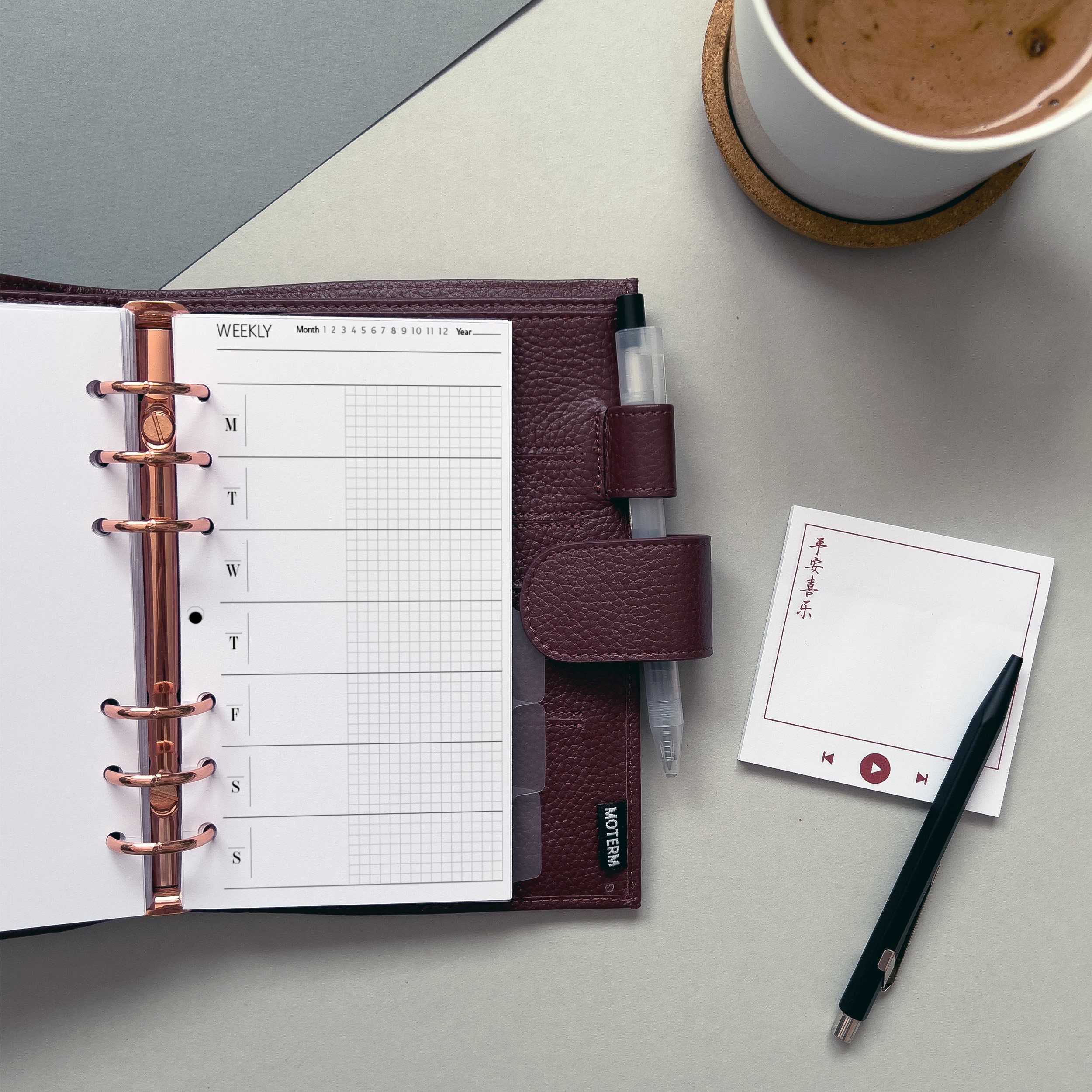 Printable Undated Weekly Personal Planner Insert | Horizontal Weekly ...
