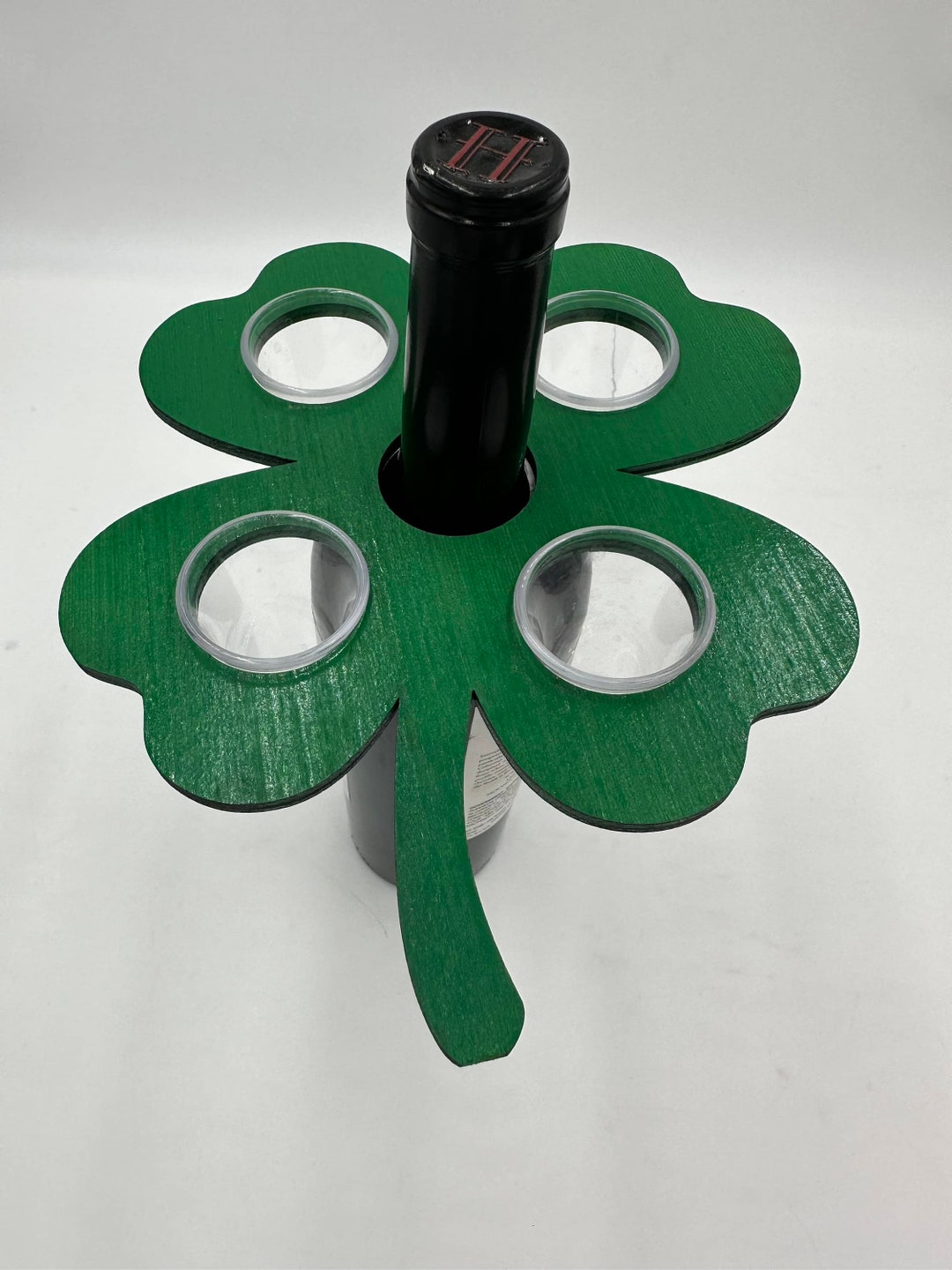 St Patricks Day Shot Caddy - Four Leaf Clover - Shamrock - St Paddy's ...