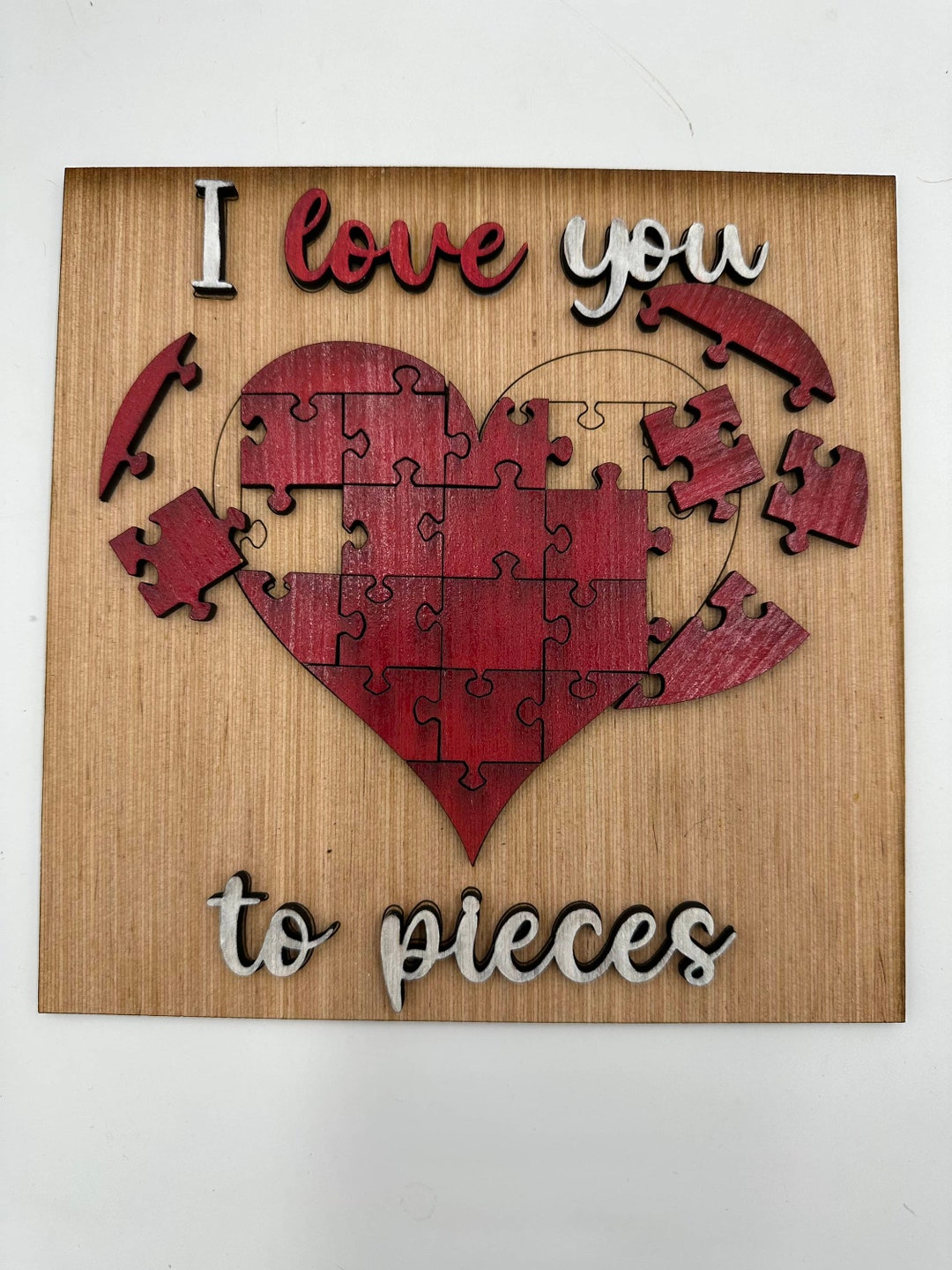 Valentines Day Gift - I Love You to Pieces Puzzle - Perfect for Your ...