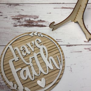 Handcrafted Wooden Round Sign - "have Faith" | Christian Home Decor - Etsy