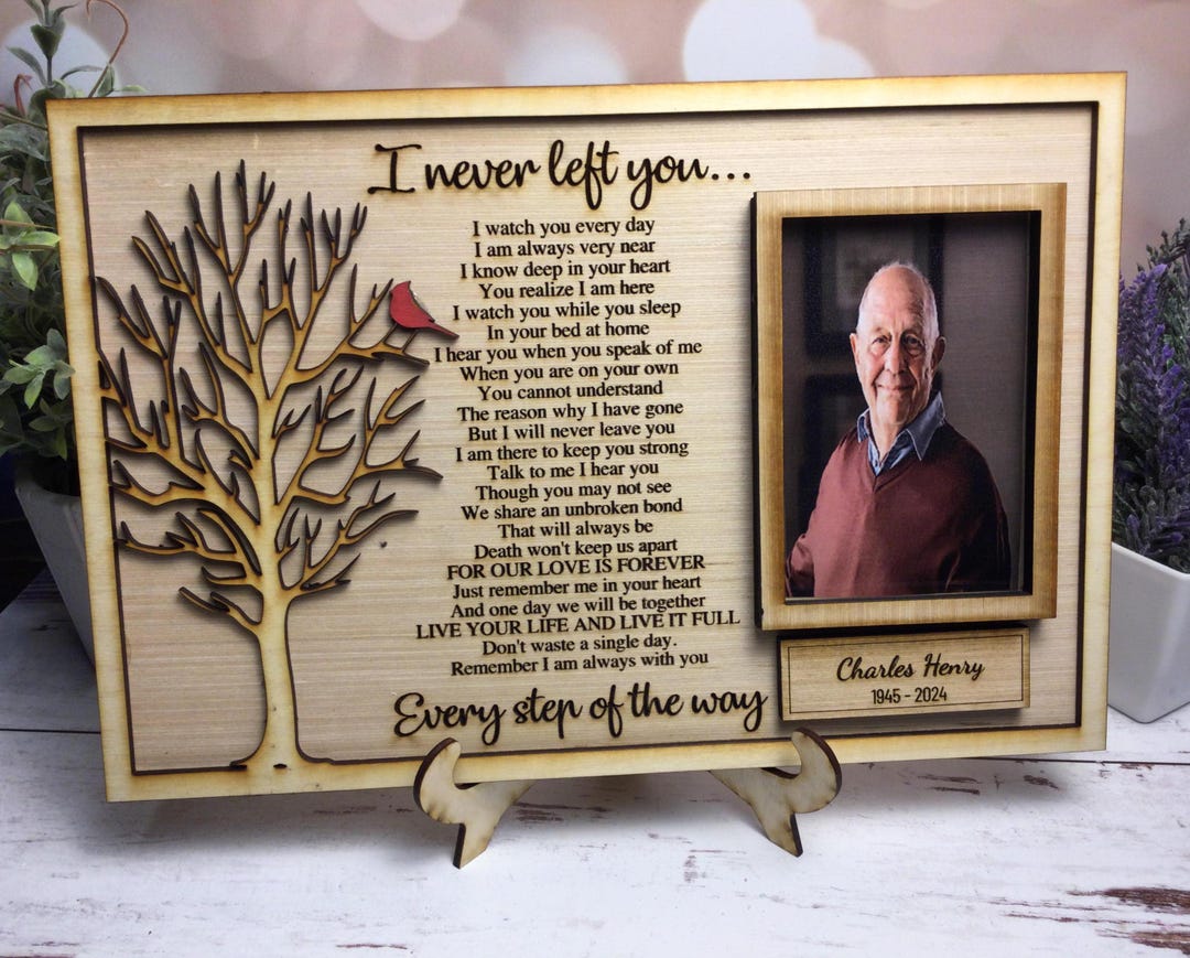 Remembrance Picture Frame - Picture Frame With Cardinal - Remembering a ...