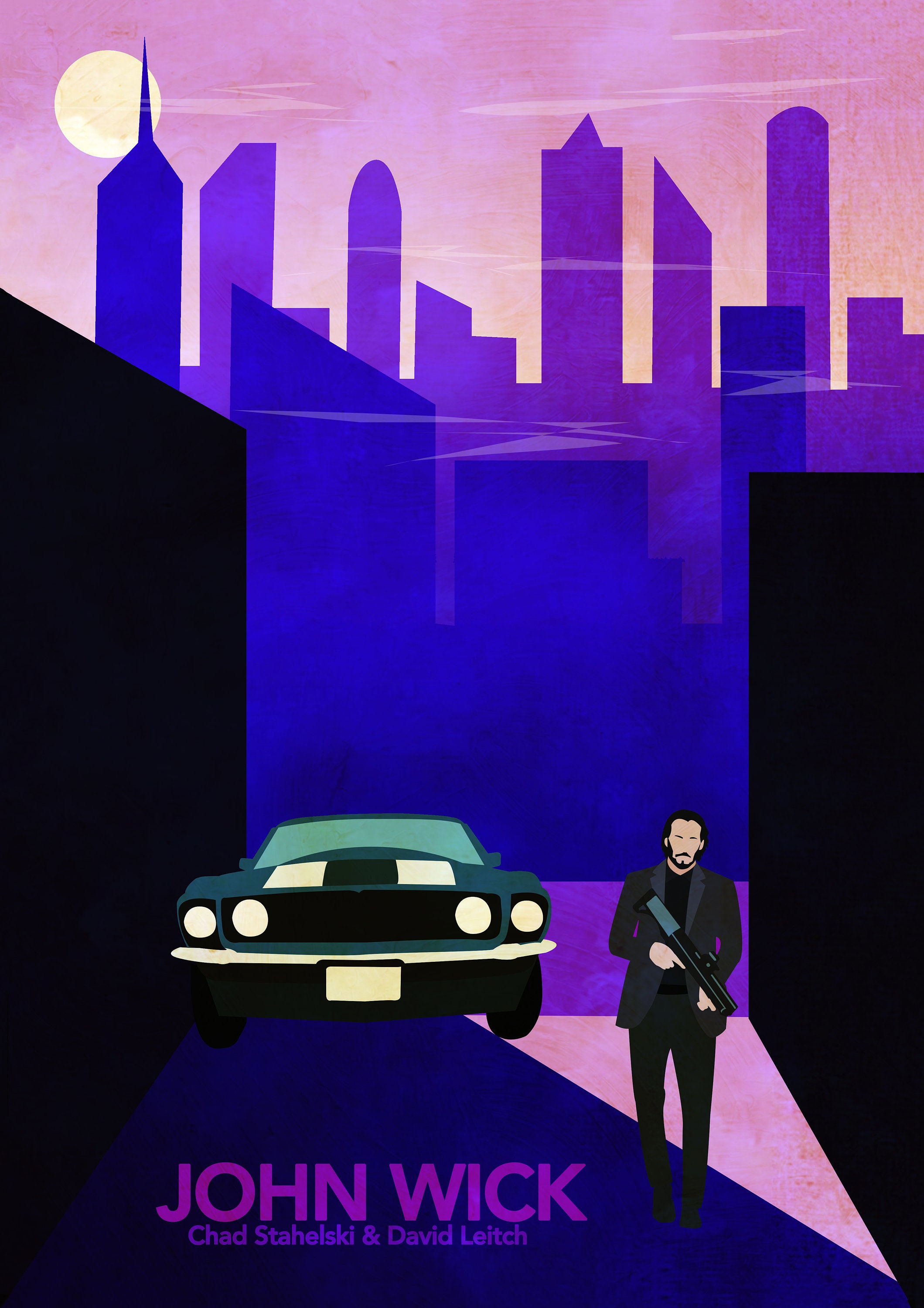 John Wick Hitman Baba Yaga Keanu Reeves Action Alternative Graphic ...