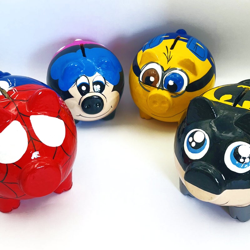 Cute Piggy Bank - Etsy