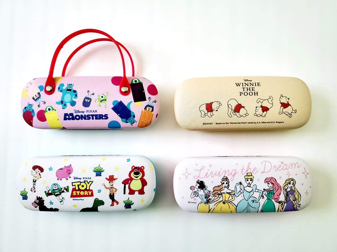 NEW Disney Princess Winnie the Pooh Monsters Inc Clamshell Hard Glasses ...